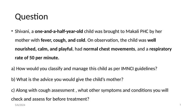 Imci answer key | DOCX