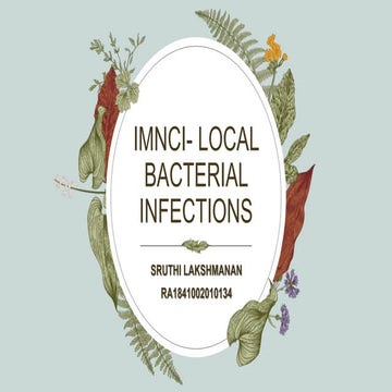 IMNCI- LOCAL BACTERIAL INFECTIONS.pptx
