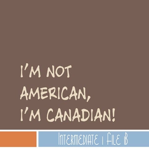 I'm not american, i'm canadian! | PDF