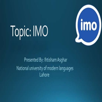Imo app | PPTX