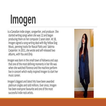 Imogen | PPT