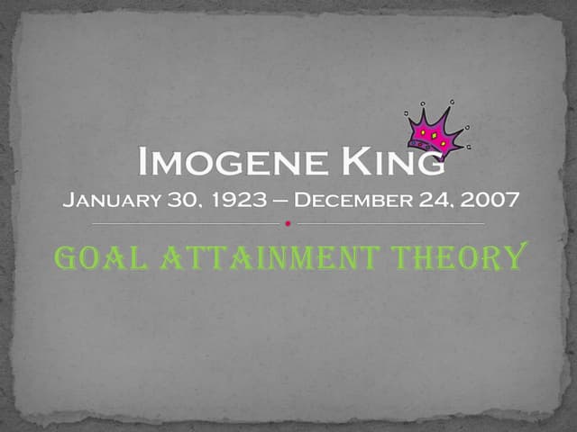 Imogene king theory.pptx | Family and Relationships