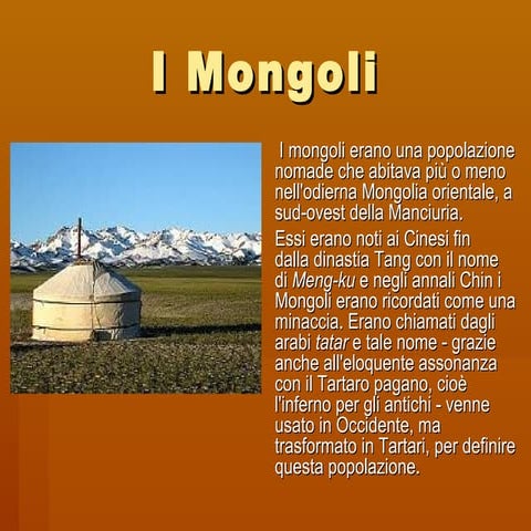 I mongoli | PPT