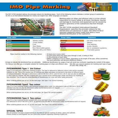 Imo pipemarking | PDF