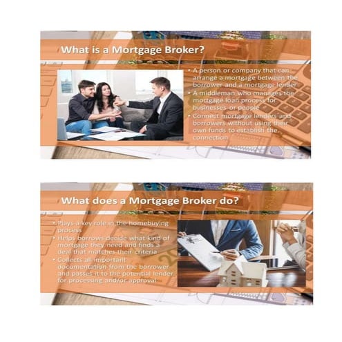 What Is a Mortgage Broker? | PDF | Home Financing | Personal Debt