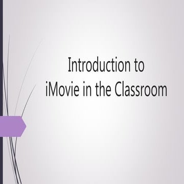 iMovie introduction | PPT