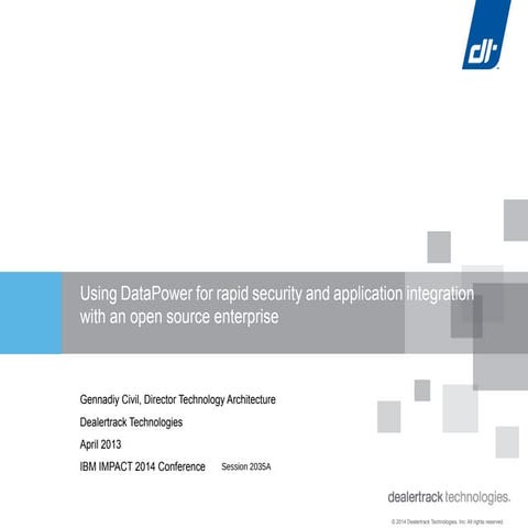 Using Ibm Datapower For Rapid Security And Application Integration With