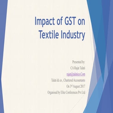 Impact of-gst-on-textile-industry | PDF