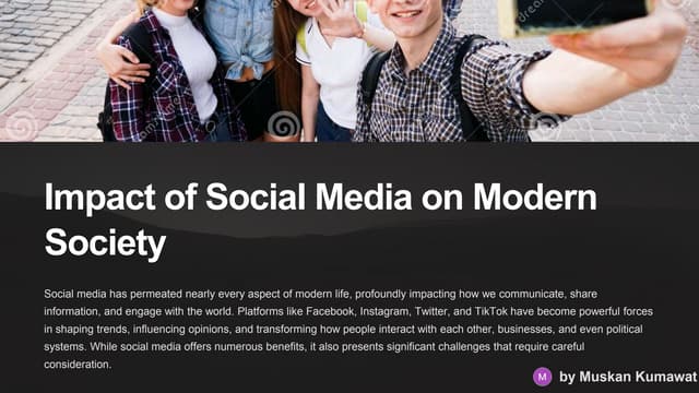 The Impact of Social Media on Society.pptx