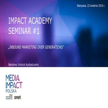 IMPACT SEMINAR #1 | PPT