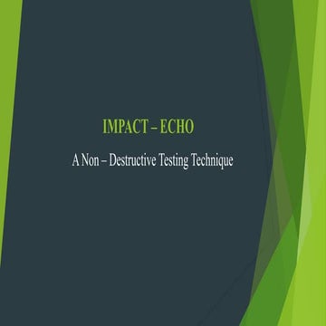 IMPACT ECHO TEST on destructive Test .pptx