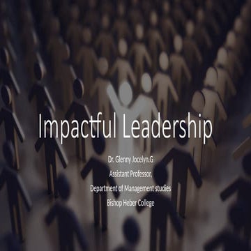 PowerPoint Presentation on Impactful Leadership | PPTX
