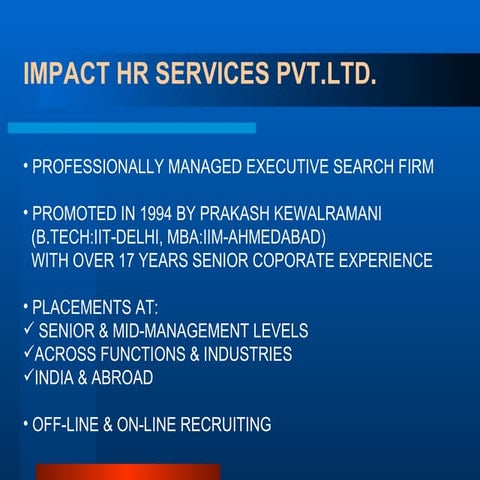 Impact Hr Presentation | PPT
