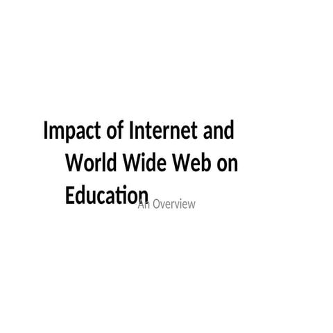 Impact_Internet_Education.pptx for class 12 | PPTX