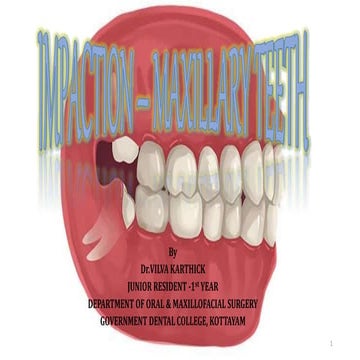 Impaction maxillary teeth part 1 | PPT