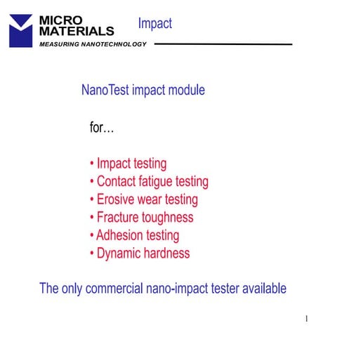 Impact Module training module for Automotive Industries | PPT