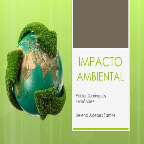 Mapa conceptual. IMPACTO AMBIENTAL | PPSX