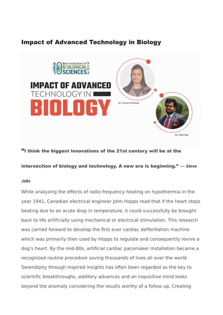 Applications of bioinformatics | PPTX