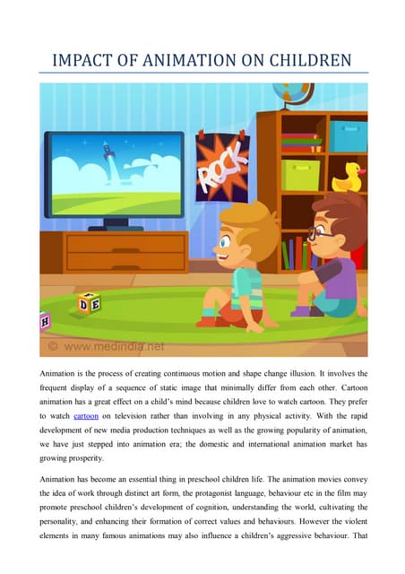 Has animation affected reading habits in children? | PPTX