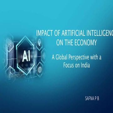 Impact of Artificial Intelligence on the Economy.pptx | Technology ...
