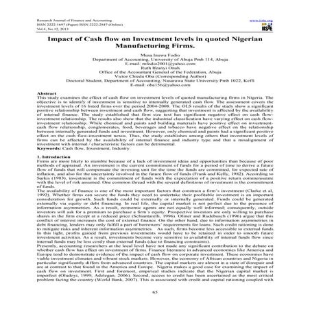 Determinants of financial structure | PDF