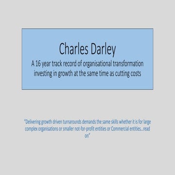 Lessons Learned from 19 Transformation change programs | PPT