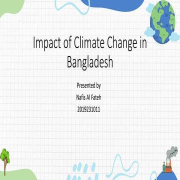 Impact of Climate Change in Bangladesh | PDF