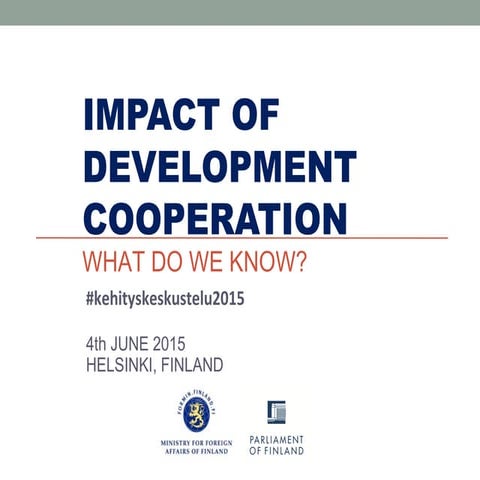 Impact of development cooperation | PPT