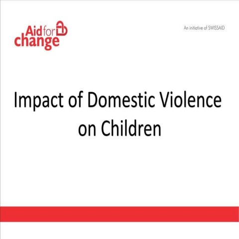 Impact of dv on children | PPTX
