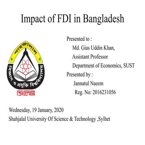 Impact of fdi_in_bangladesh[1] | PPT