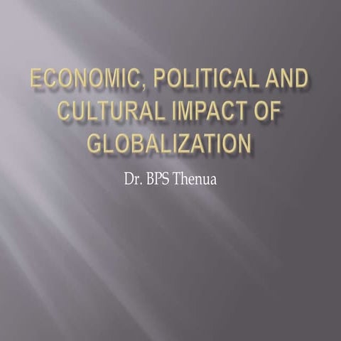 A Critical Analysis Of The Transformationalist View Of Globalisation | PDF