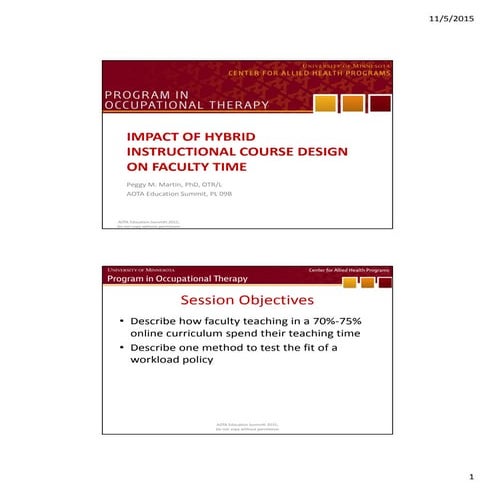 Impact Of Hybrid Instructional Course Design On Faculty Time Pdf