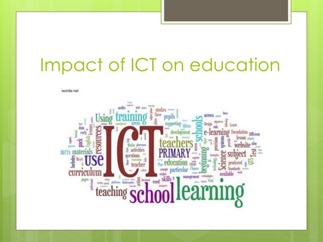 Impact Of ICT In Education Evidence And Future Direction impact-of-ict-in-education-evidence-and-future-direction