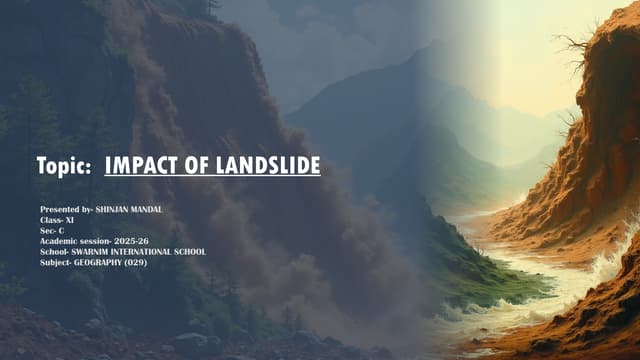 Landslide disaster management | PPTX