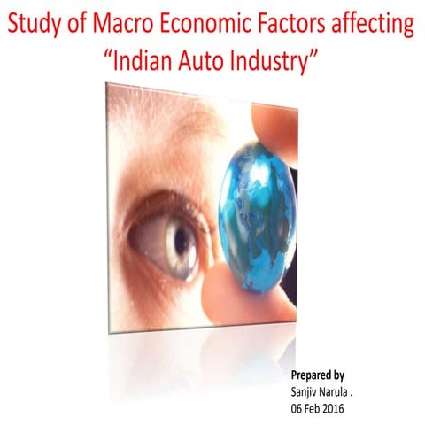 Impact of macro economic factors on auto industry | PPTX