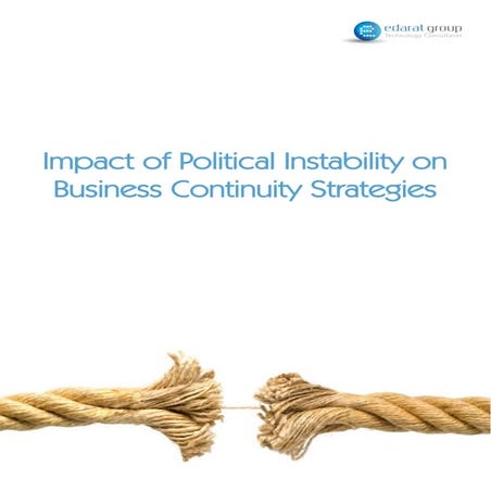 Impact of political instability on business continuity | PDF