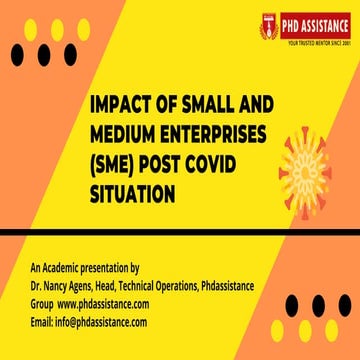 Impact of Small and Medium Enterprises (SME) post Covid situation ...
