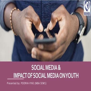 Impact of social media on youth | PPTX