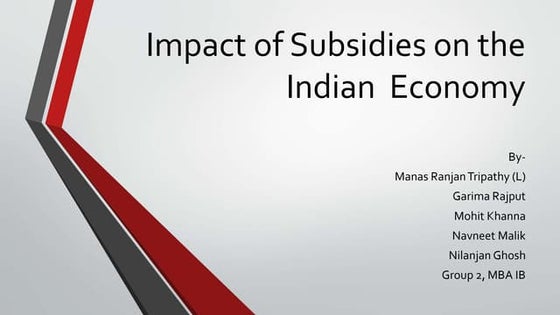 Subsidies in India | PDF | Gasoline Prices | Economy
