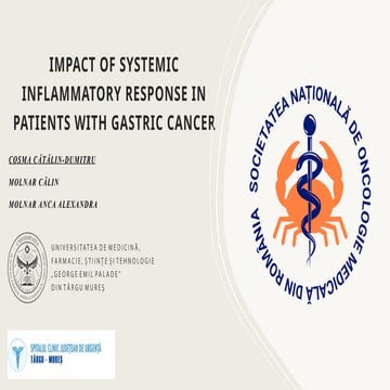 IMPACT OF SYSTEMIC INFLAMMATORY RESPONSE IN PATIENTS WITH GASTRIC ...