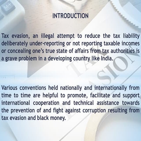 impact of tax evasion on indian economy.pptx