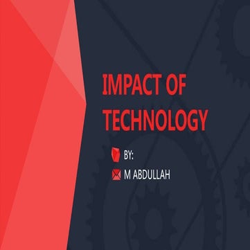 Impact of technology | PPT
