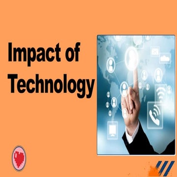 Impact of Technology - ICT lesson for grade 5 | PPTX