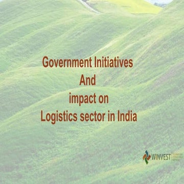 Logistics sector in India | PPTX