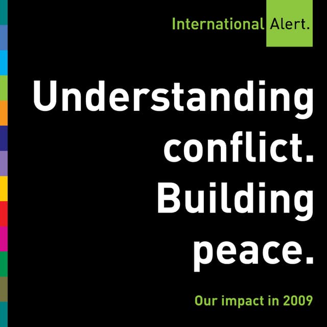 International Alert Impact Report 2009 | PDF