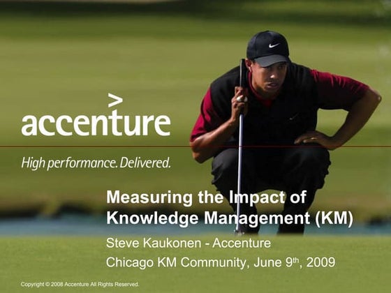 Knowledge management at accenture | PPT