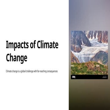 impact of climate change in the changepptx | PPT