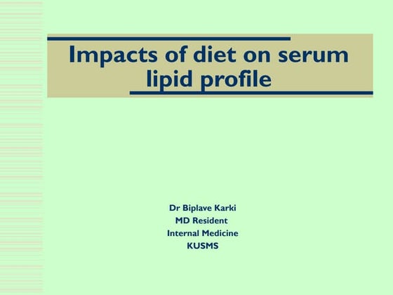 Lipidprofile | PPT