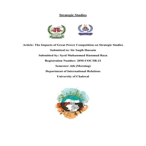 Impacts of Great Power Competition on Strategic Studies IRM21.docx