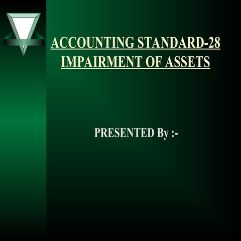 Assets Impairment Concept and brief understanding | PPT